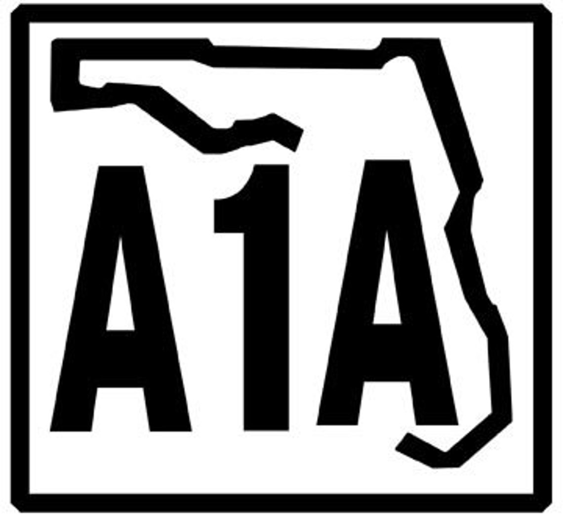 Vintage 1960's Style Highway A1A Road Sign Jimmy Buffett FL Florida ...