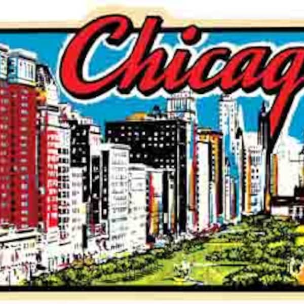 Chicago Vintage Map - Etsy