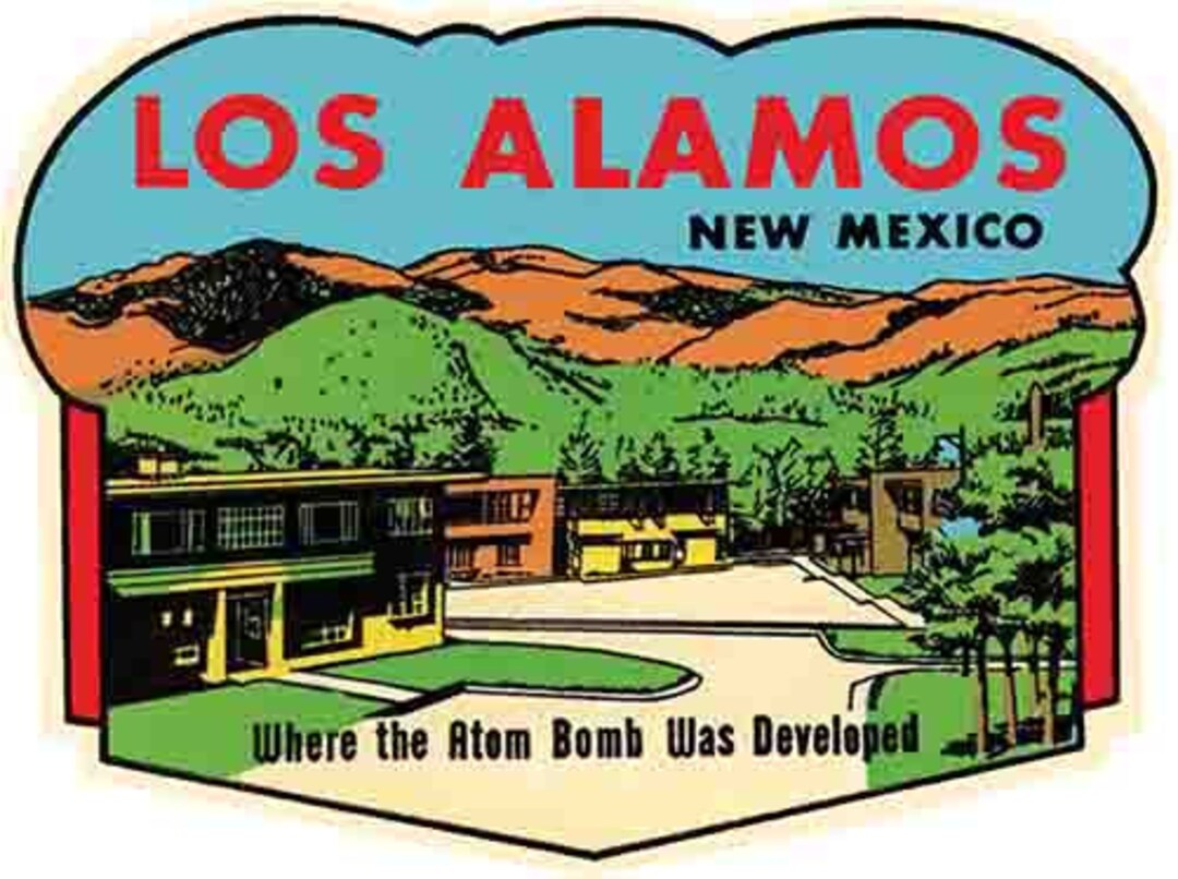 Vintage 1950's Style Los Alamos NM New Mexico Retro Travel Decal ...