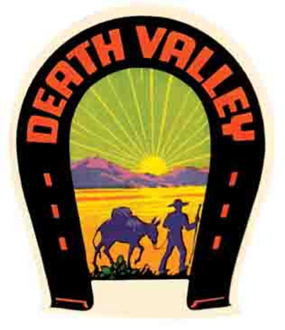 Vintage 1950's Style Death Valley California CA National Park Retro ...