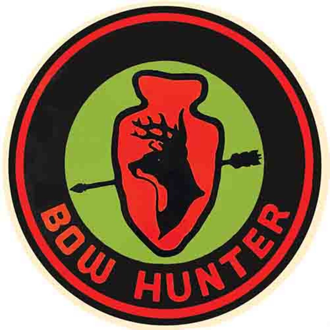 Vintage Style Bowhunter Bow Hunter Deer Sportsman Outdoors Fishing ...