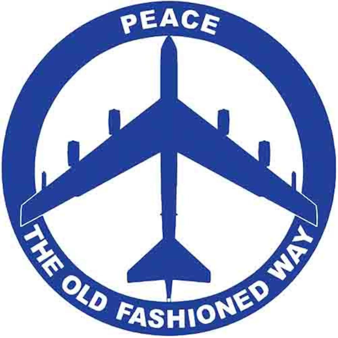 Peace the Old Fashioned Way Military Retro Travel Decal Sticker State ...