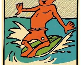 Hang Ten Decal - Etsy