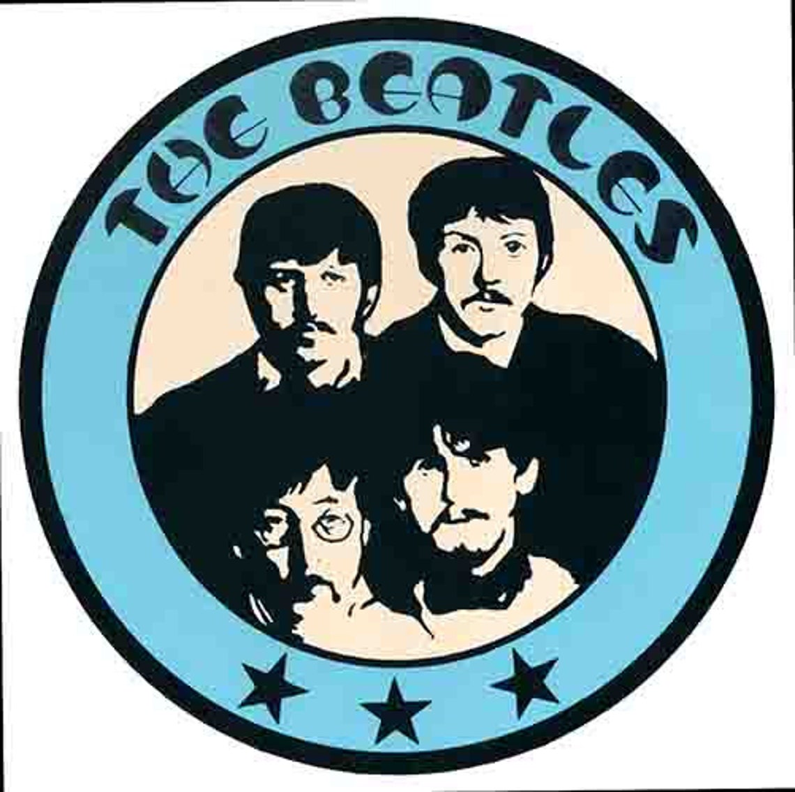 Vintage 1960's Style the Beatles Retro Travel Decal Sticker State Map ...