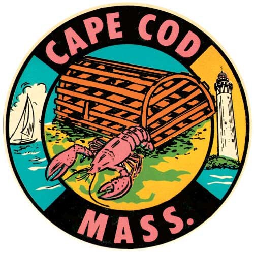 Vintage 1950's Style Cape Cod Massachusetts Retro Travel - Etsy