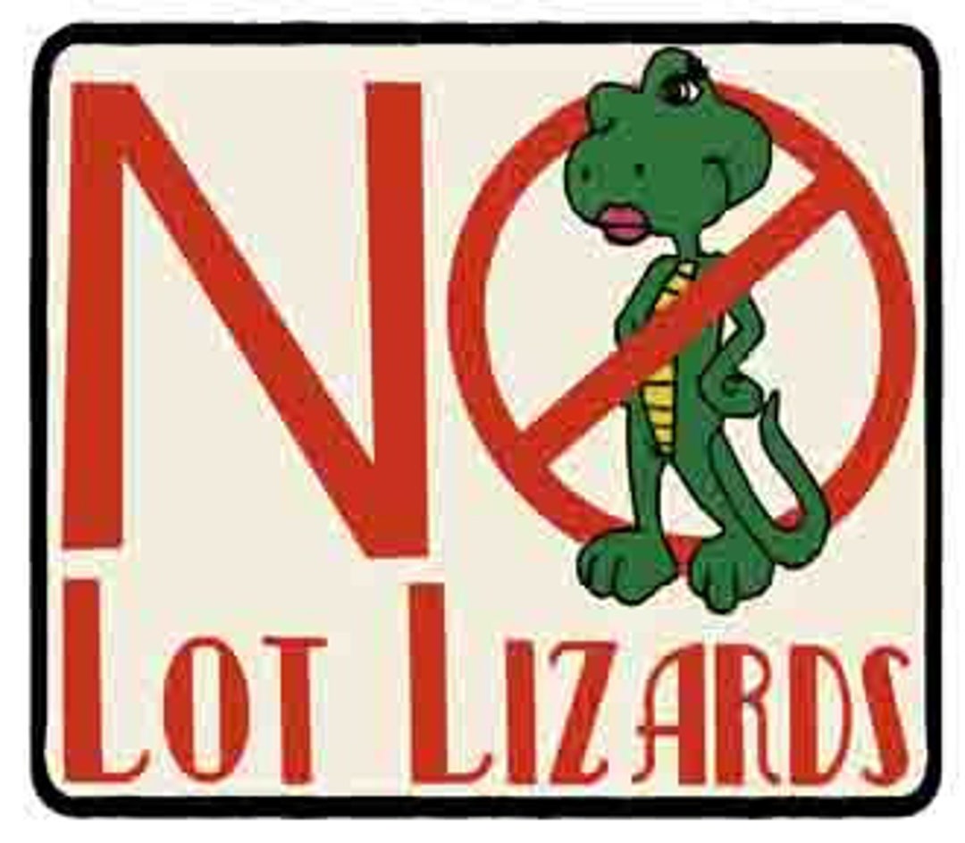 Vintage 1970's Style No Lot Lizards Trucking Truck Driver Travel Decal ...