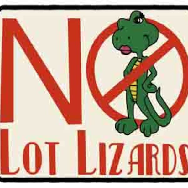 No Lot Lizards Decal - Etsy