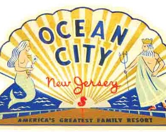 Ocean City Nj Decal - Etsy