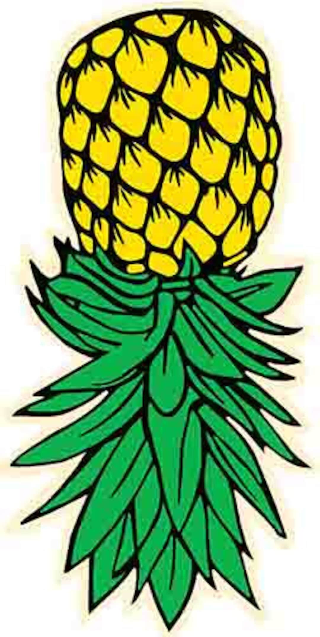 Vintage Style Upside Down Pineapple Swinger Risque Retro Travel Decal ...