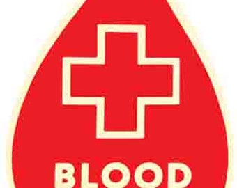 Blood Donor Sticker - Etsy