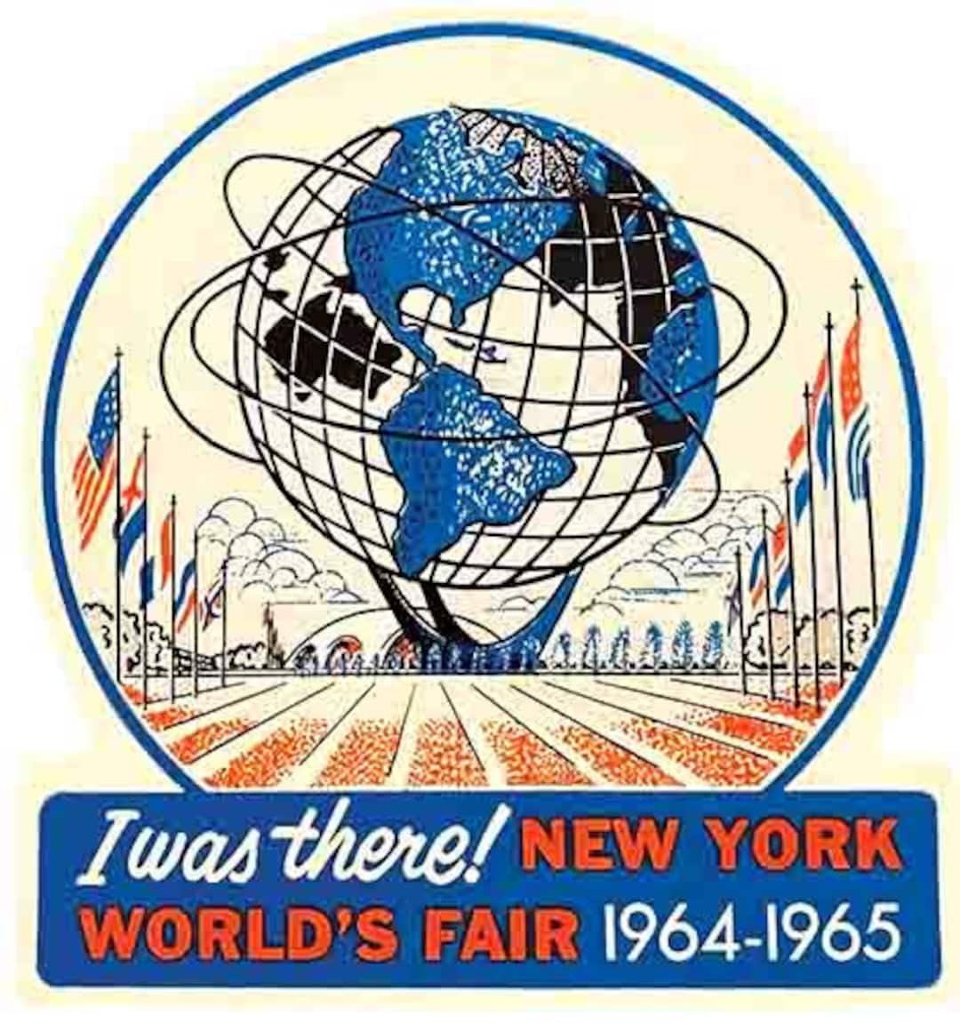 Vintage 1960's Style New York World's Fair I Was There NY Retro Travel ...
