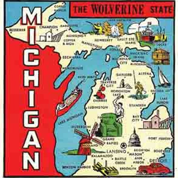 Michigan State Parks Sticker - Etsy