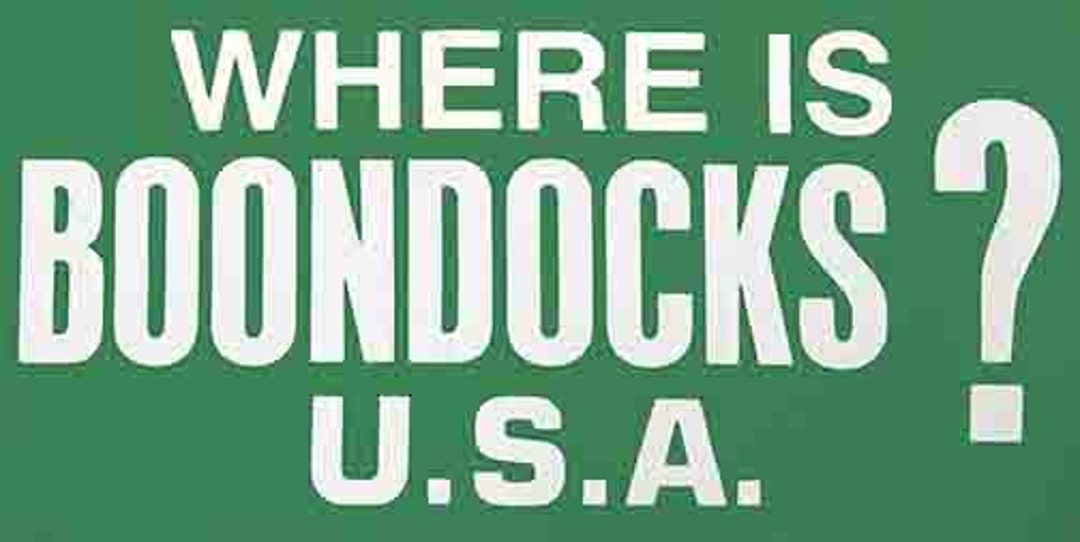 Vintage 1960's Boondocks USA Retro Travel Decal Bumper Sticker - Etsy