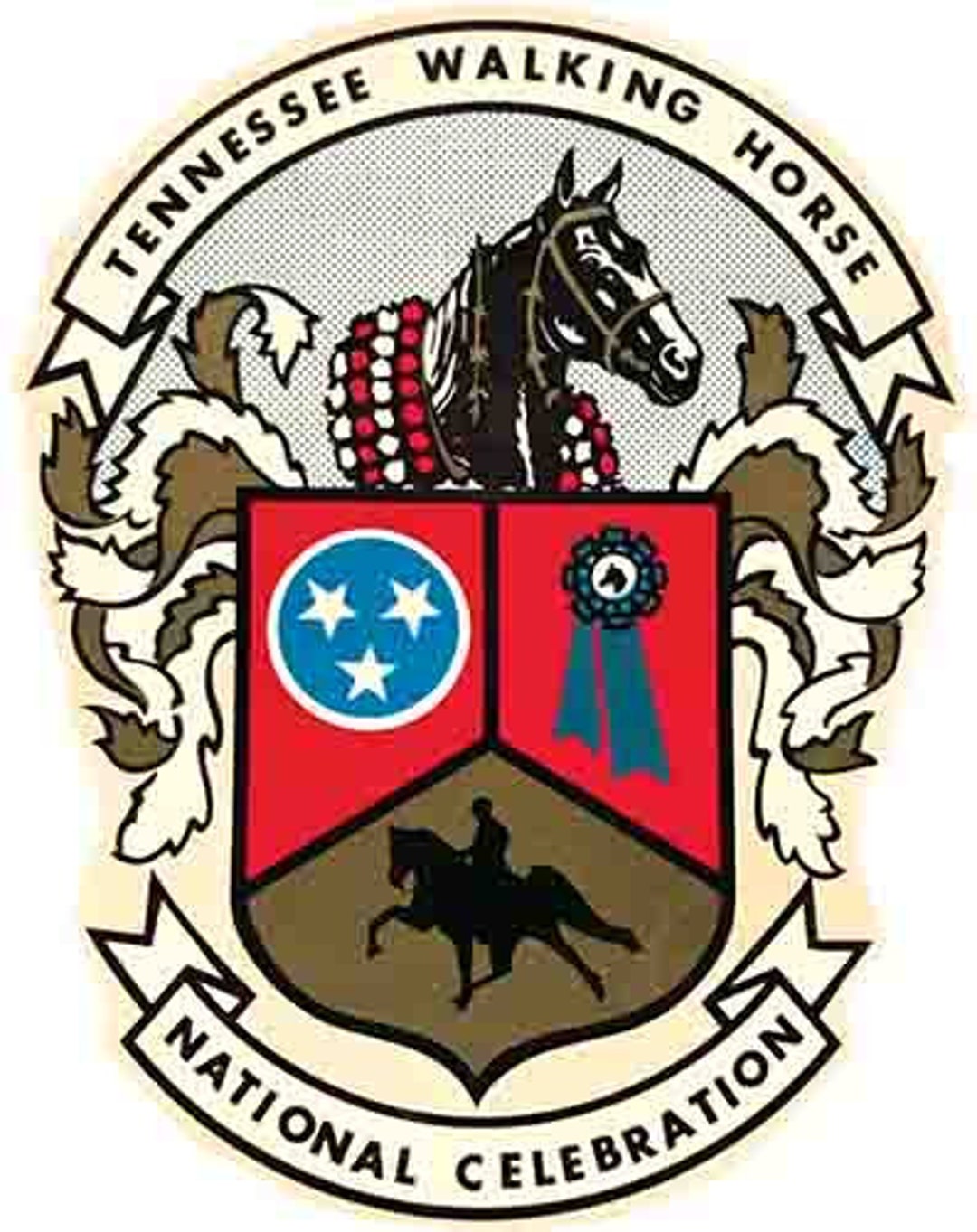 Vintage 1950's Style Tennessee Walking Horse Retro Travel Decal Sticker ...