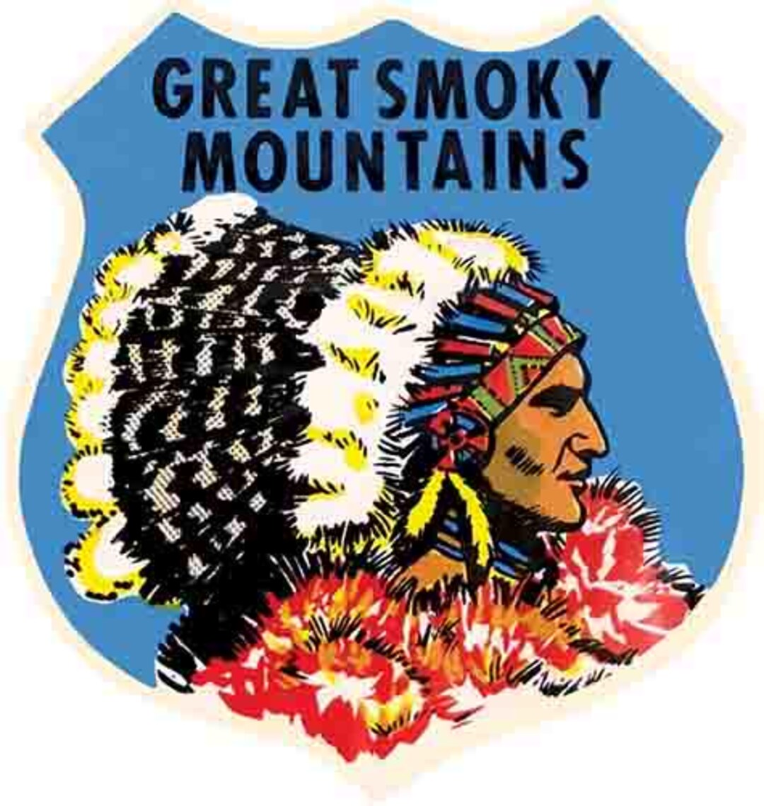 Vintage 1950's Style Great Smoky Mountains National Park Gatlinburg ...