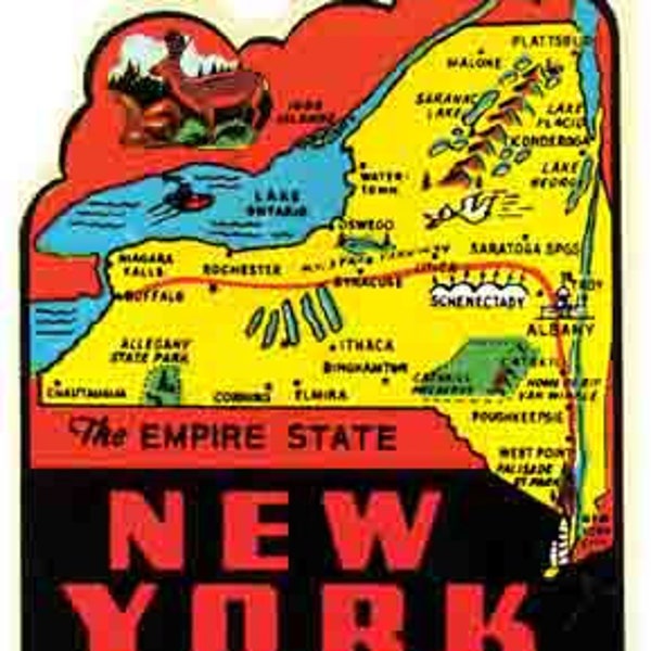New York Sticker - Etsy