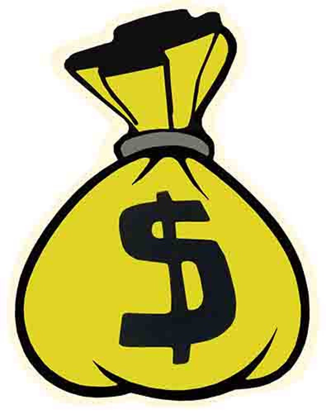 Vintage 1980's Style Money Bag Retro Travel Decal Sticker State Map - Etsy