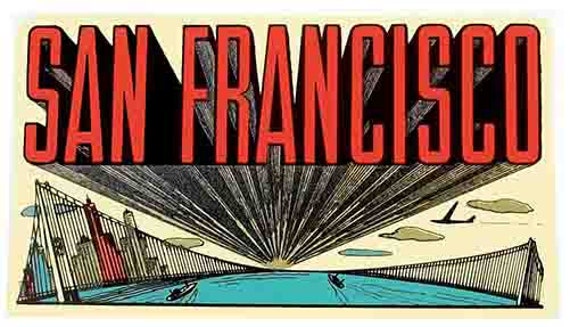 Vintage 1950's Style 3D Letters San Francisco CA - Etsy