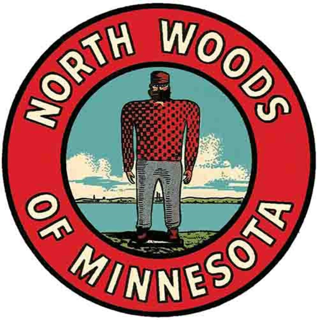Vintage 1950's Style North Woods of Minnesota MN Retro Travel Decal ...