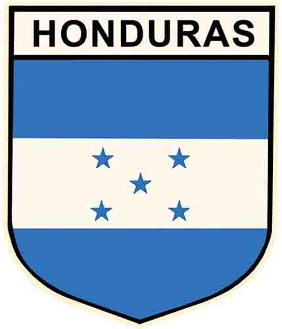 Vintage 1950's Style Honduras Central America Retro Travel Decal ...