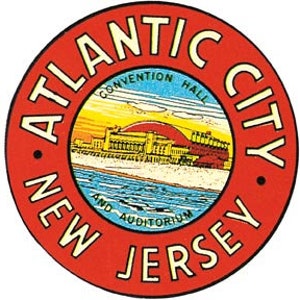Vintage 1950's Style Atlantic City NJ New Jersey Bathing - Etsy