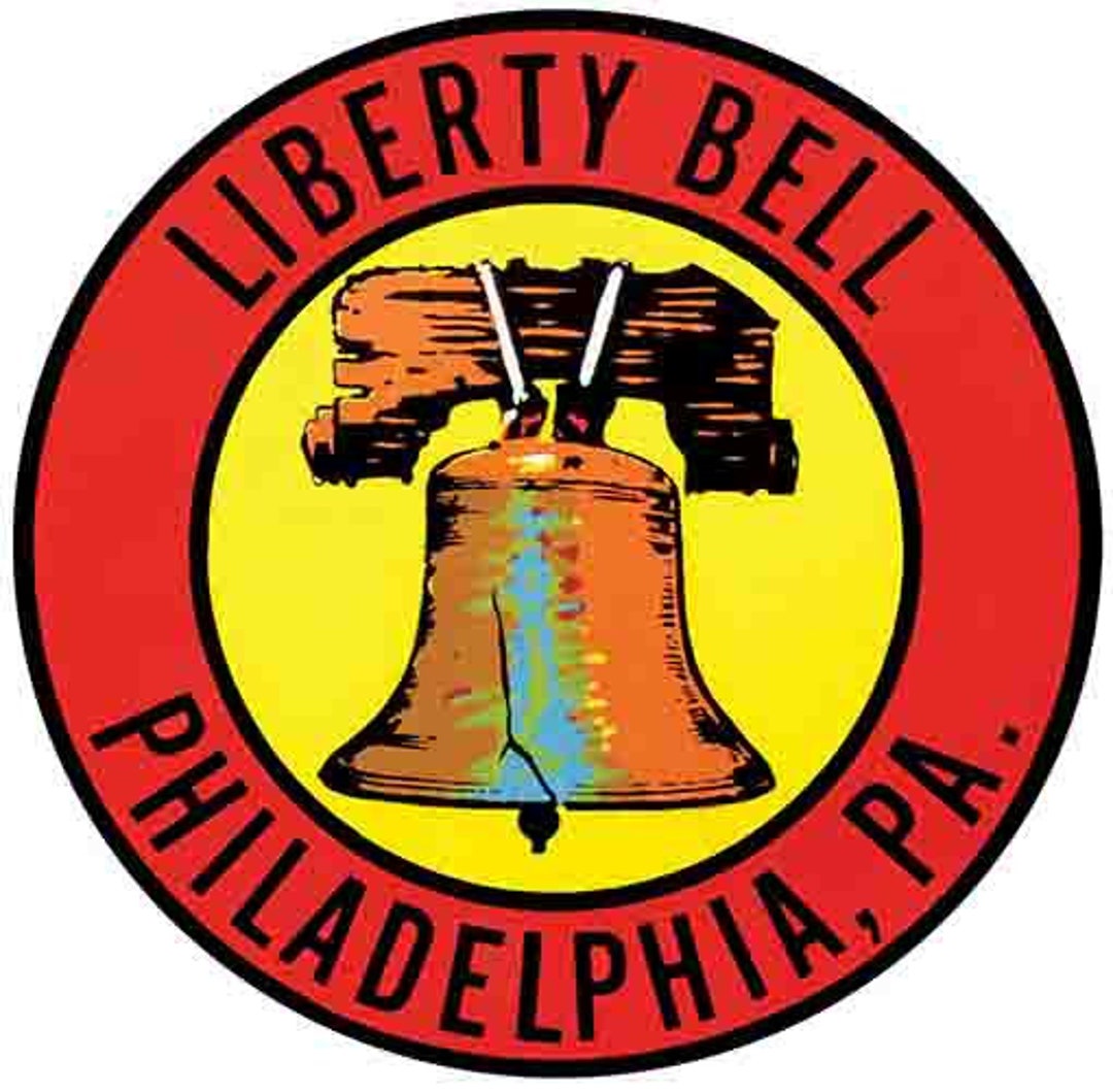 Vintage 1950's Style Philadelphia PA Liberty Bell Pennsylvania Retro ...