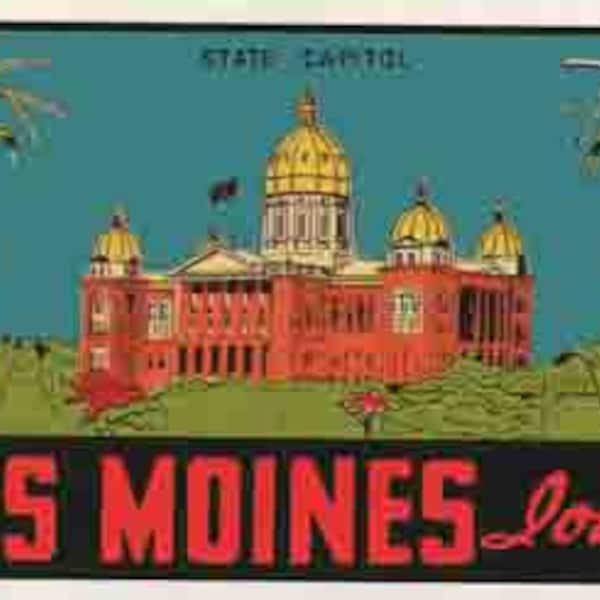 Iowa State Park Map - Etsy