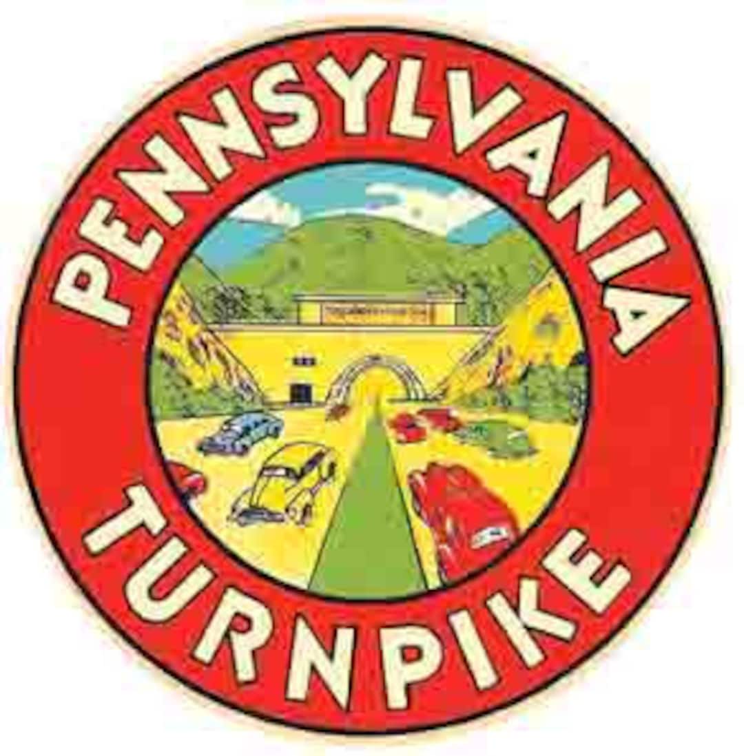 Vintage 1950's Style PA Pennsylvania Turnpike Retro Travel Decal ...