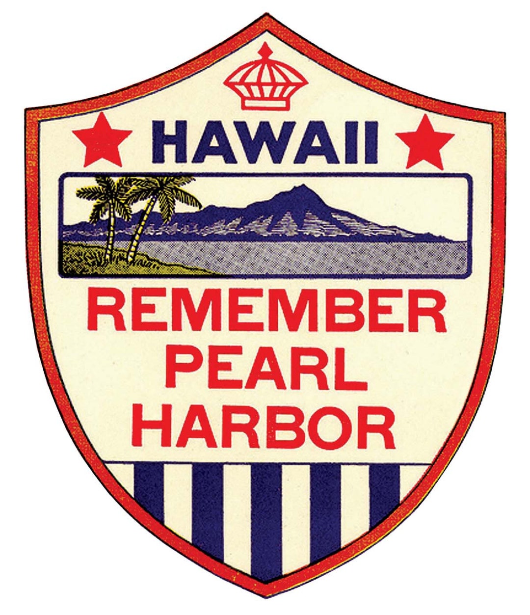 Vintage 1950's Style WW2 Memorial Remember Pearl Harbor HI Hawaii ...
