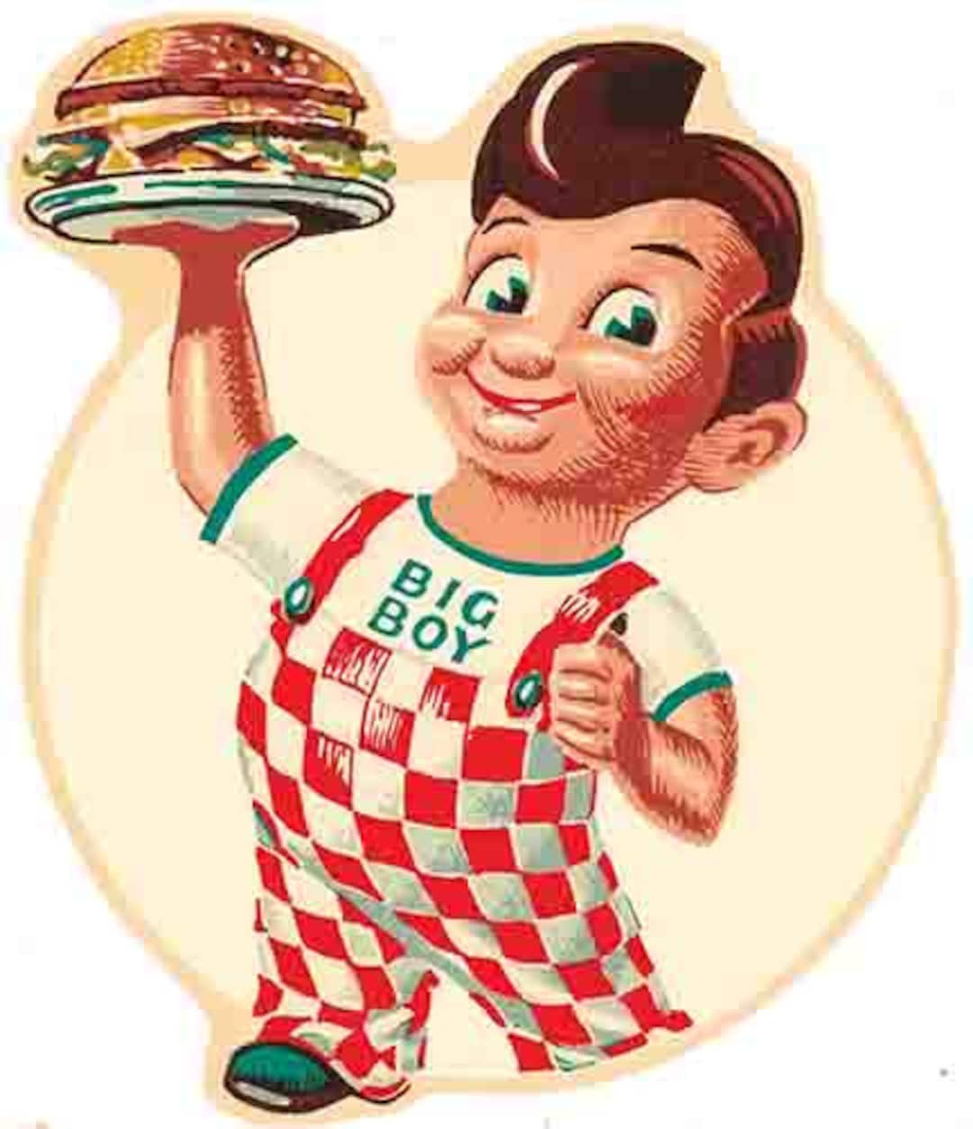 Vintage 1950's Style Bob's Big Boy Hollywood California Los Angeles CA ...