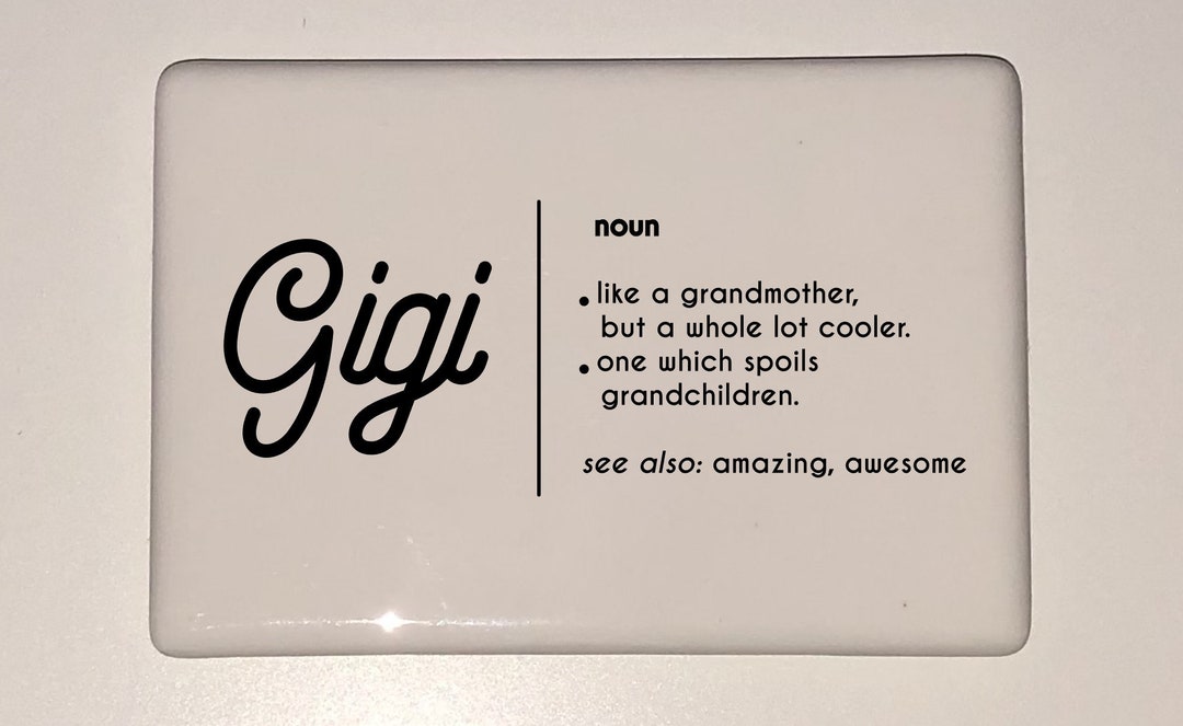 Magnet, Ceramic, Glass, Definition Gigi, Classy, Gift Tip, Small ...