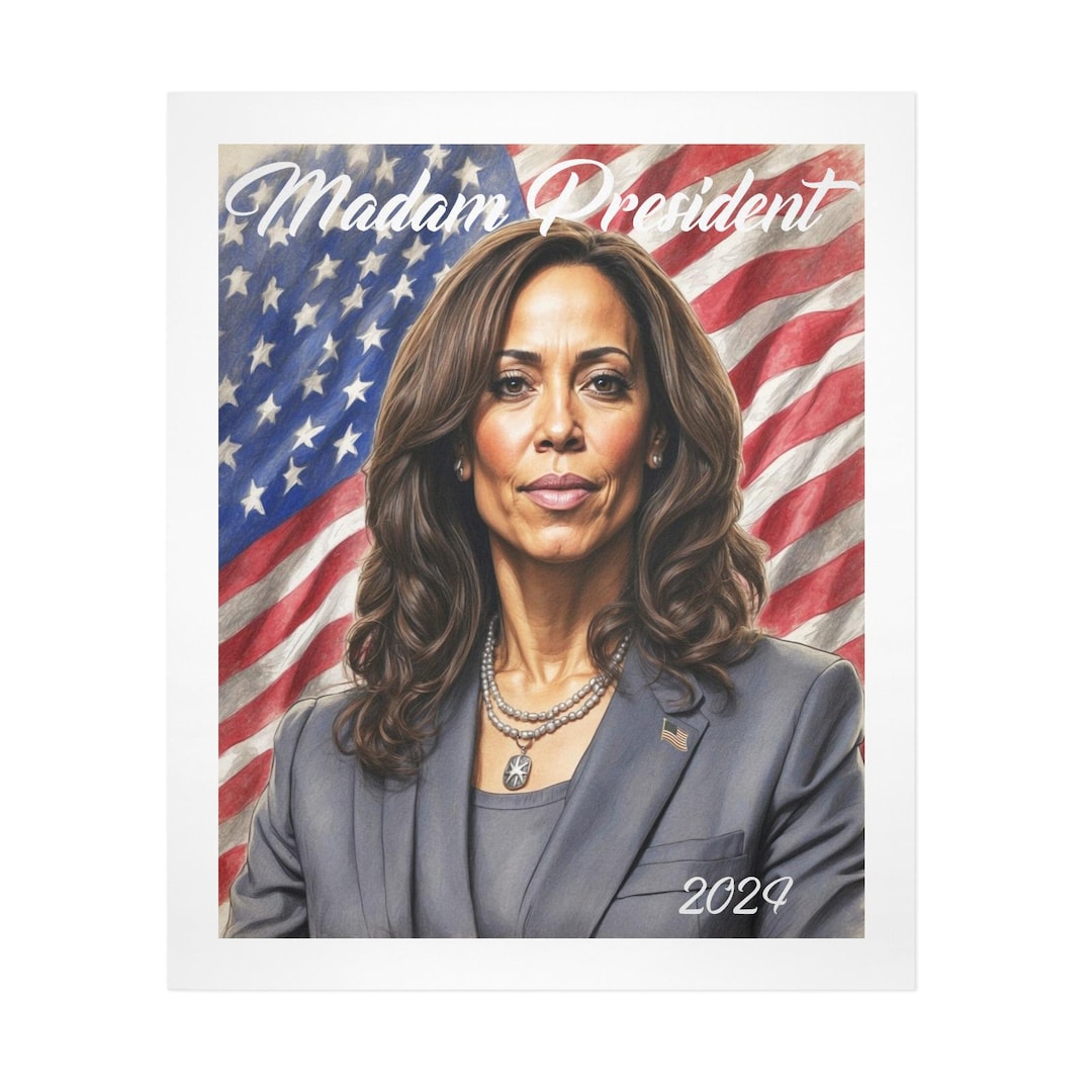 Kamala Harris Art Print Canvas Poster - Etsy