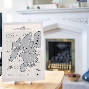 Whisky Distillery Map of Islay (unframed Print) - Etsy