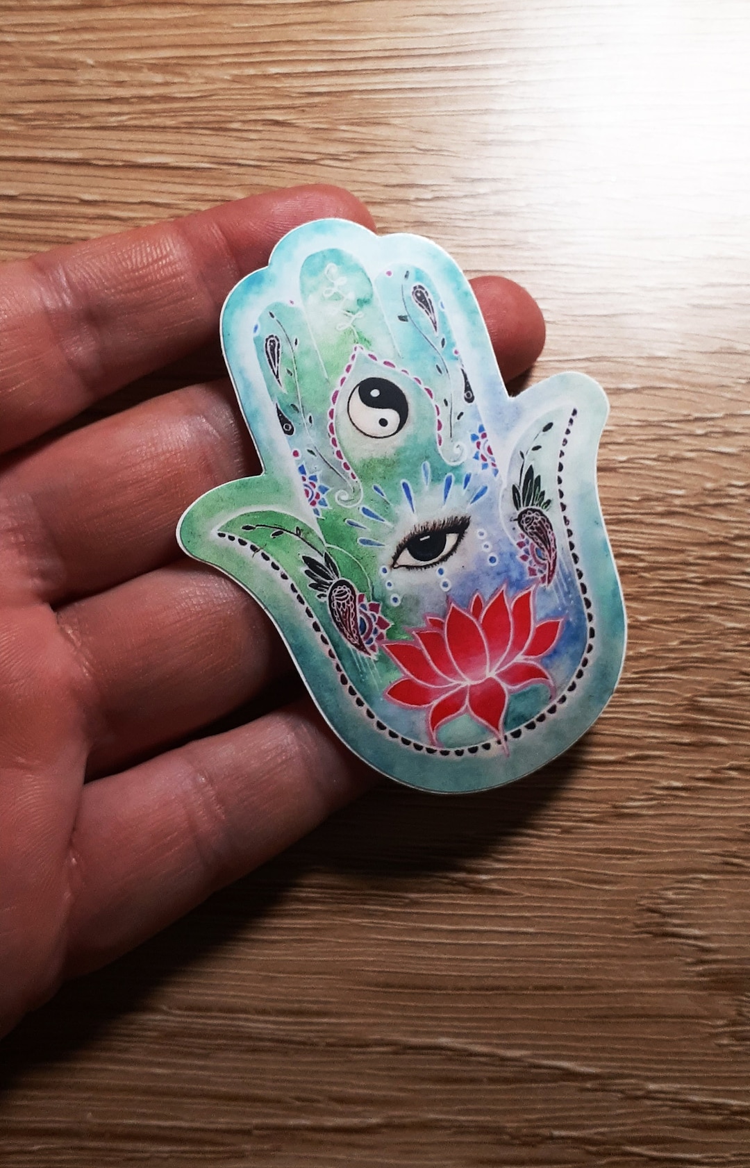 Hamsa Hand Sticker - Etsy UK