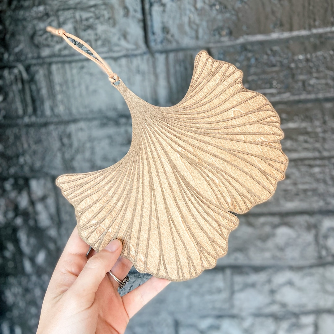 Handcrafted Ginkgo Leaf Trivet - Nature-inspired Kitchen Decor - Rustic ...