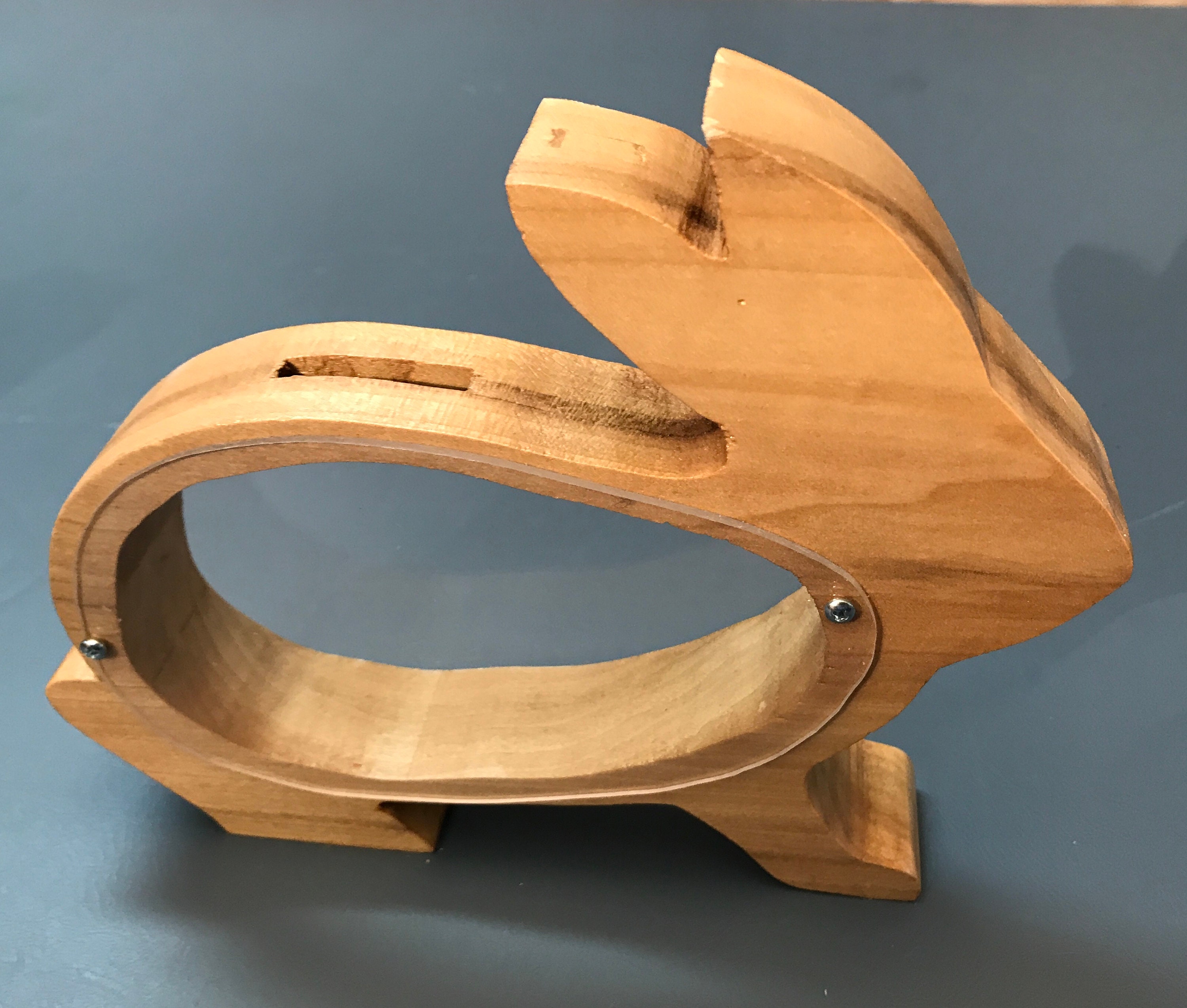 Handmade Wooden Rabbit Coin Banks - Etsy