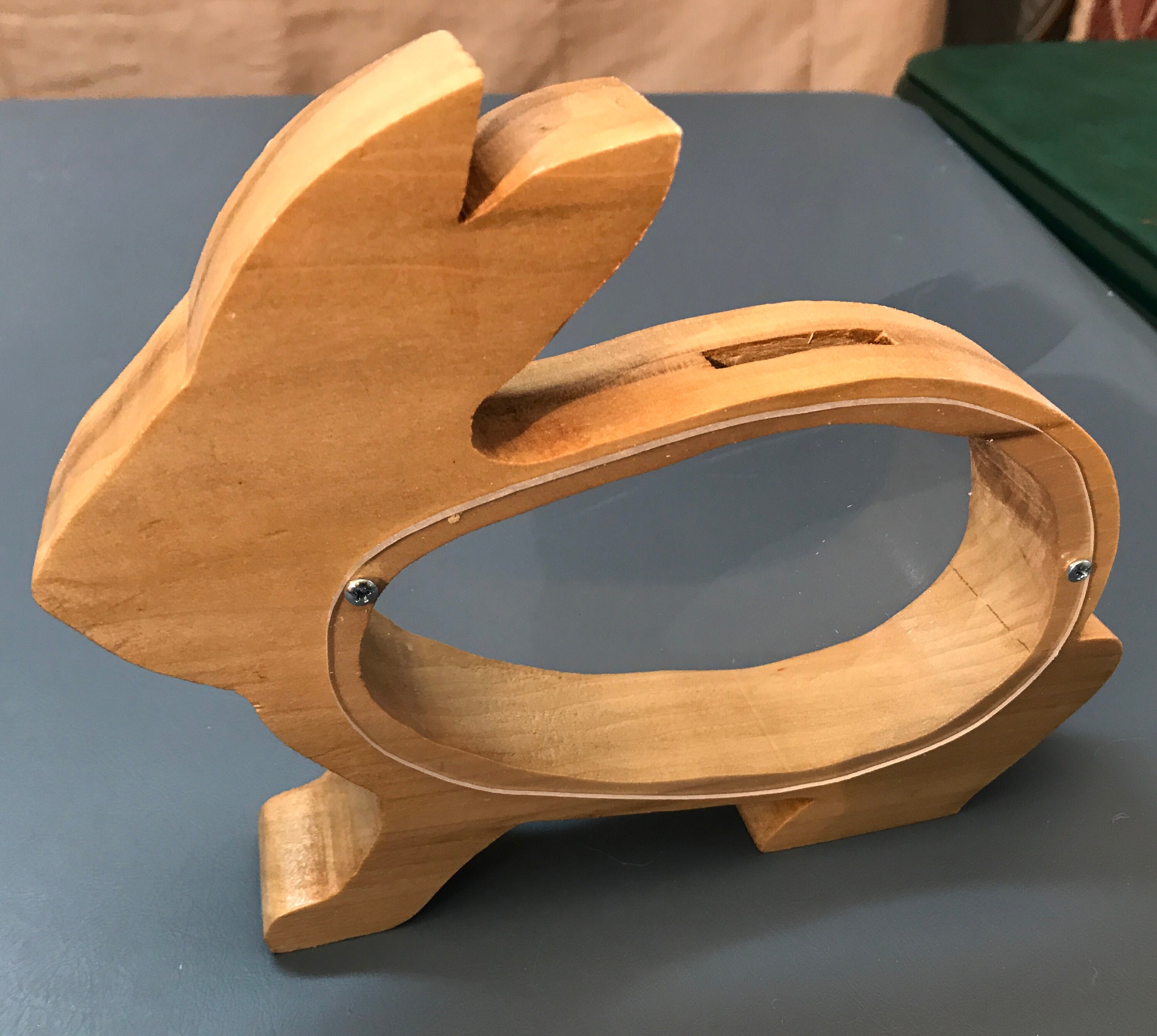 Handmade Wooden Rabbit Coin Banks - Etsy