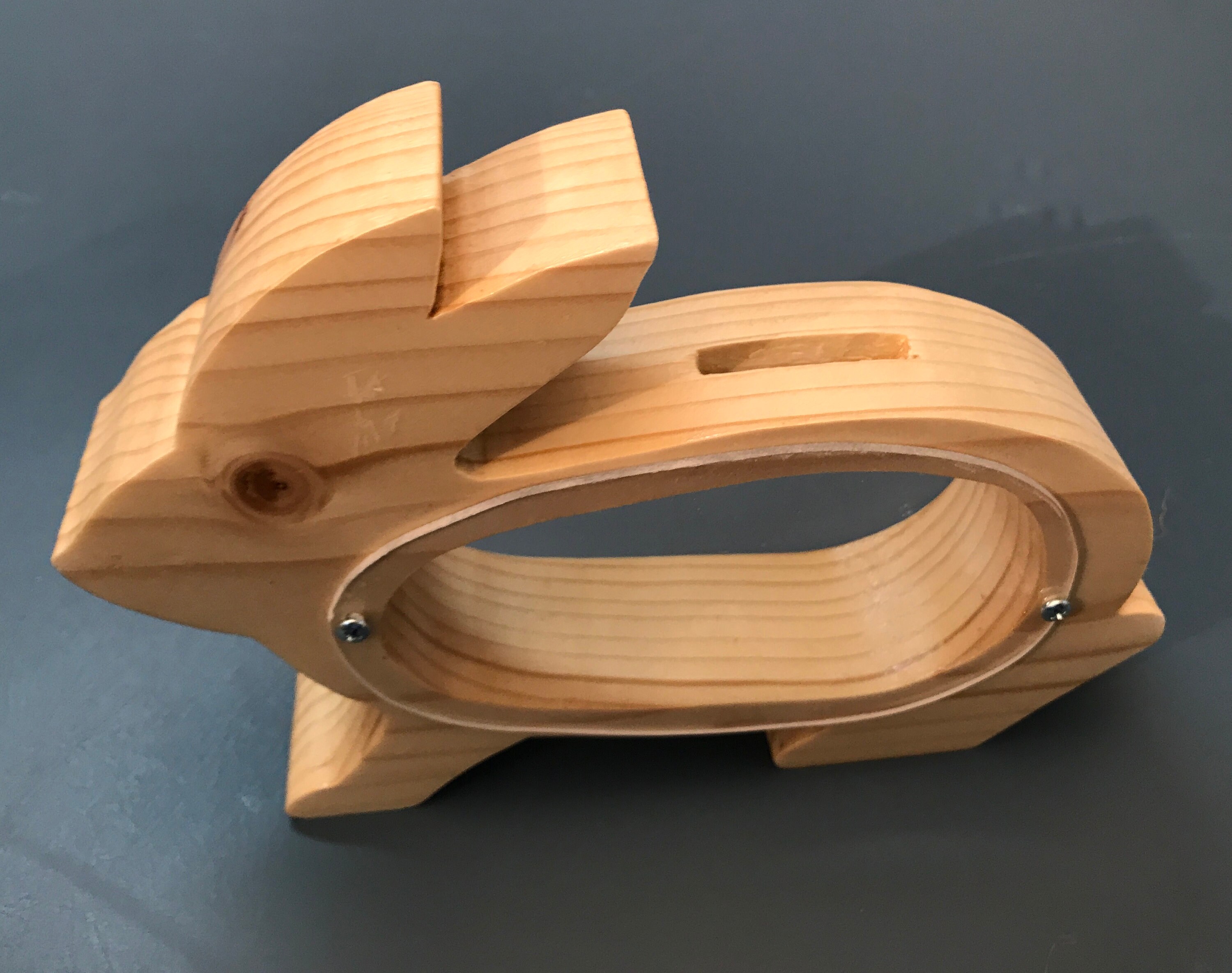 Handmade Wooden Rabbit Coin Banks - Etsy