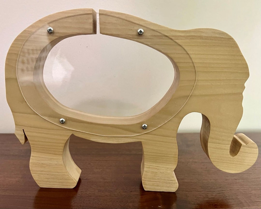 Handmade Wooden Elephant Coin Bank: Children's Toy - Etsy