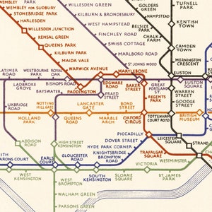 LONDON UNDERGROUND Map Harry Beck 1933 First Edition - London Tube Map ...