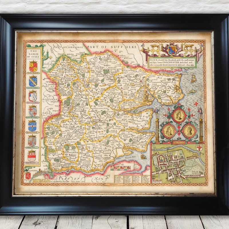 Old Essex Maps - Etsy UK