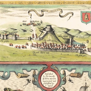 Rare Old CORNWALL Map 1611 by John Speed - St Ives Penzance Lands End ...