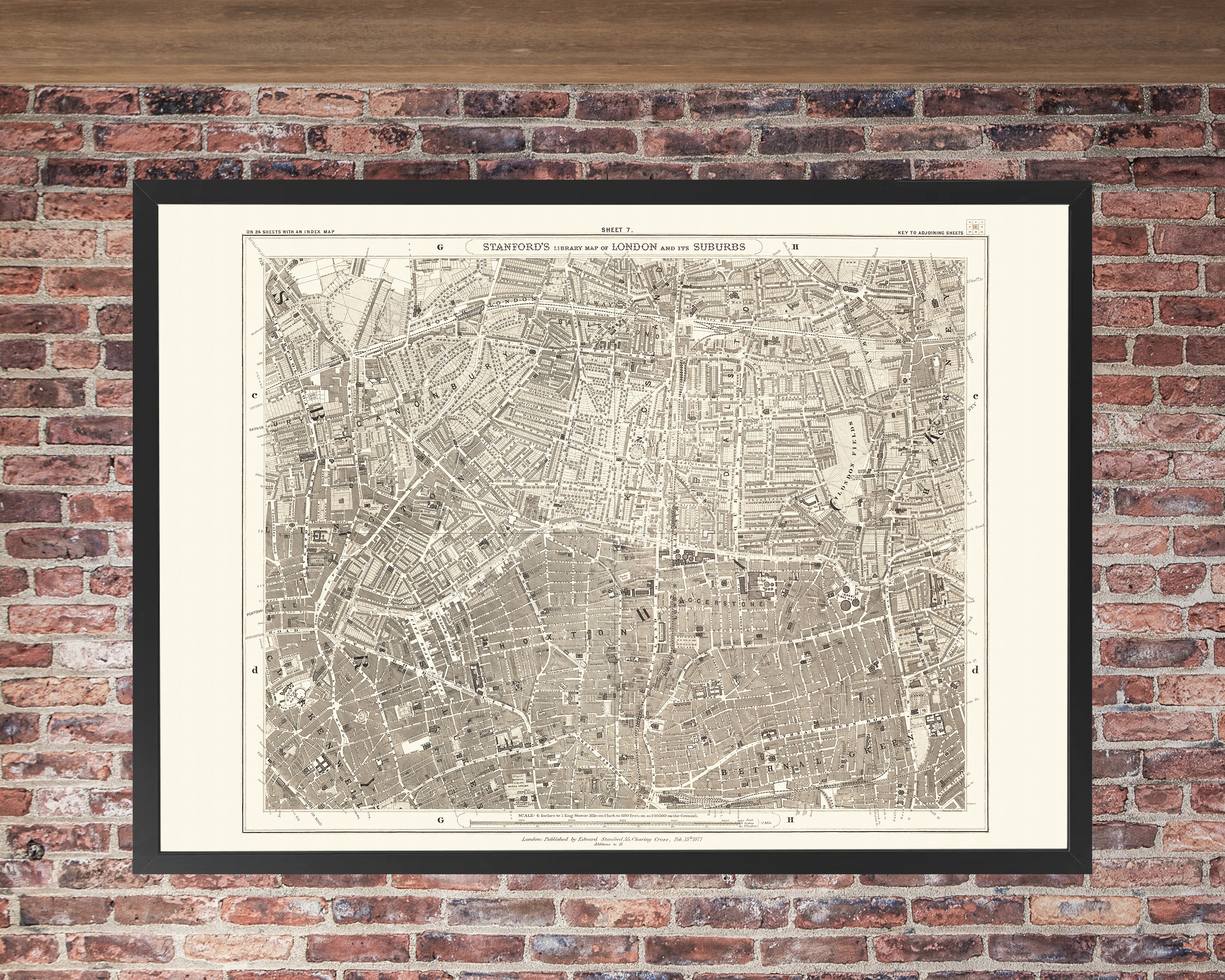 Old LONDON Map 1877 Clerkenwell Islington Bethnal Green and | Etsy