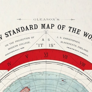 Gleason's FLAT EARTH Map of the World 1892 - Scientifically Correct ...