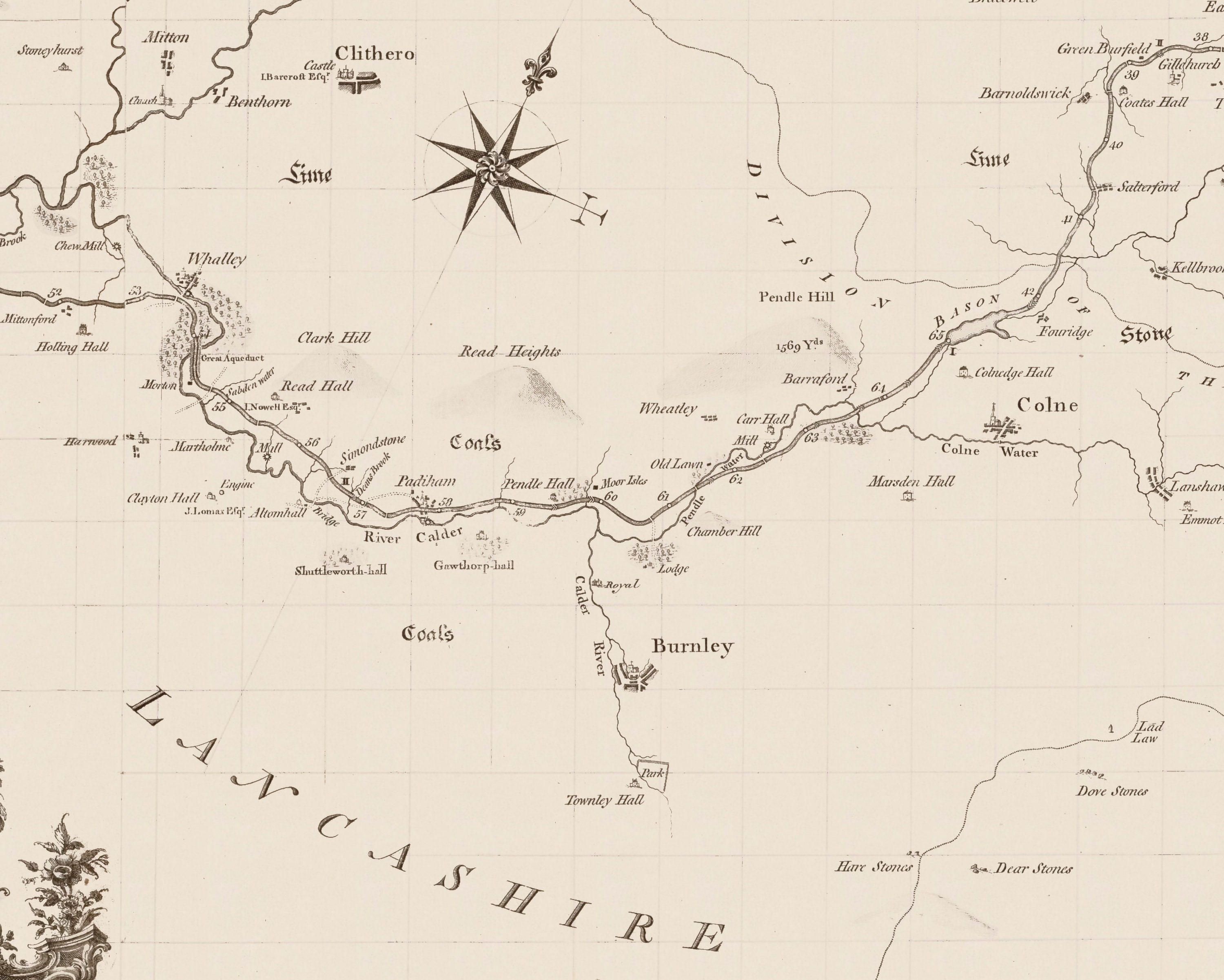 Rare CANAL Map LEEDS and Liverpool Canal C. 1775 Surveyed by - Etsy UK