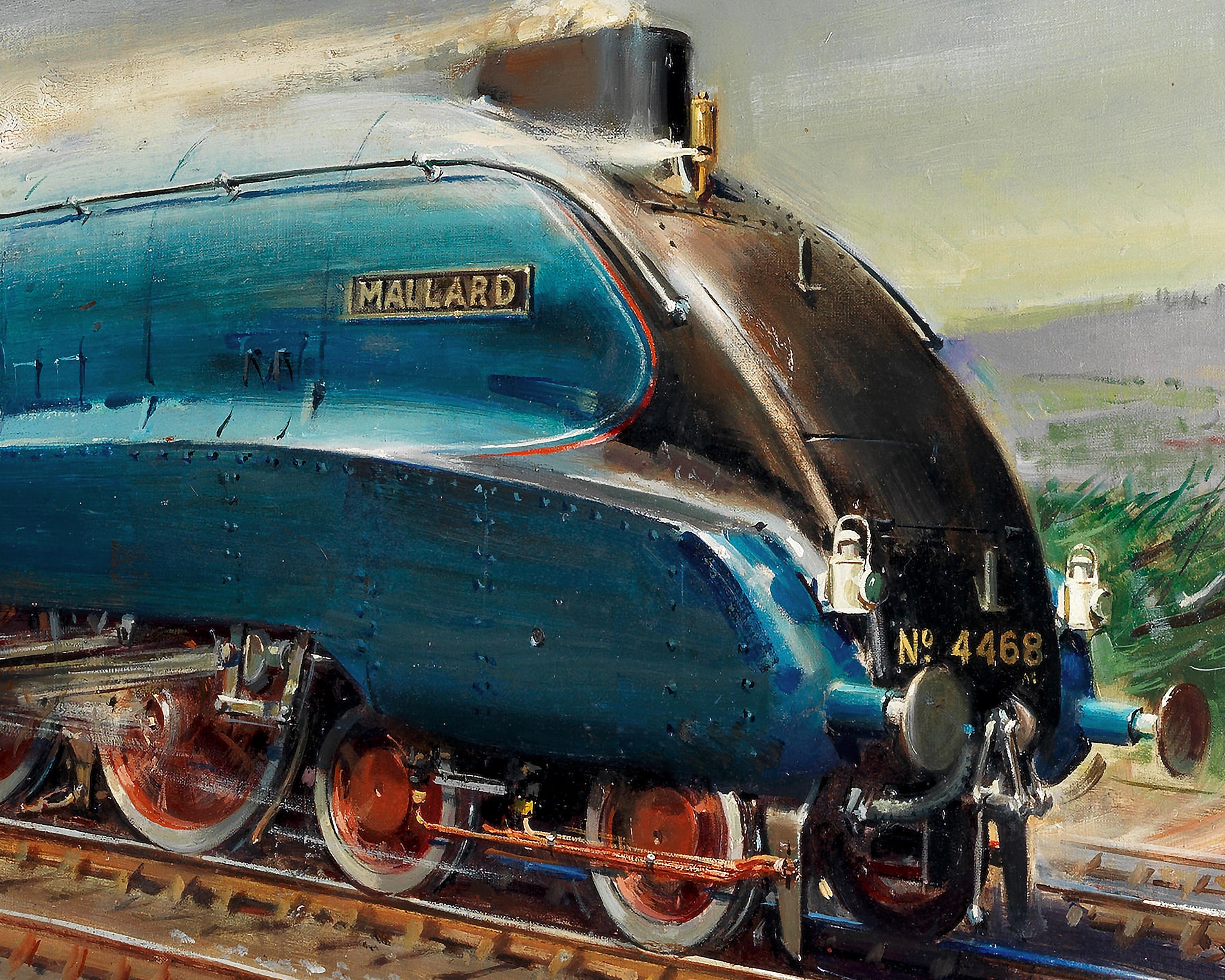 Superb LNER MALLARD Speed Record Holder Print - by Terence Cuneo ...