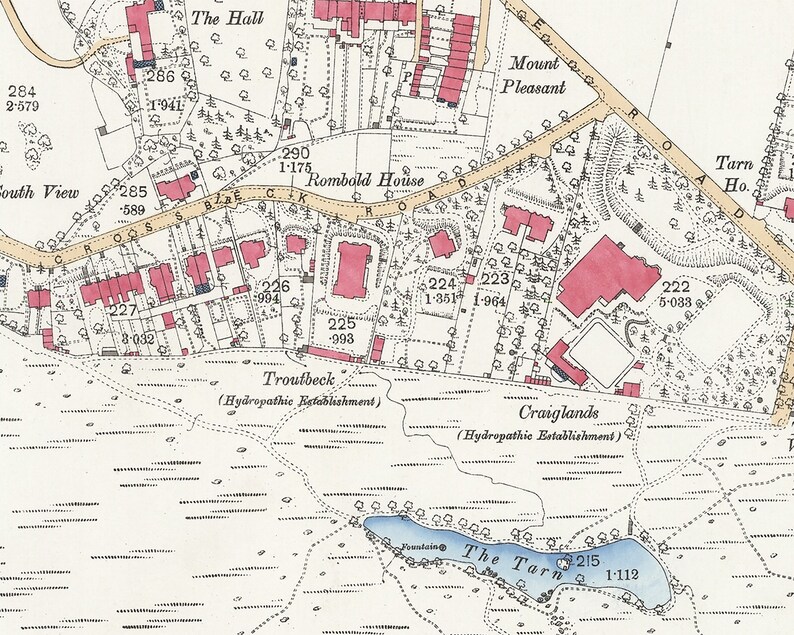 Old ILKLEY Map 1891 Exclusive Special Edition Exceptional - Etsy