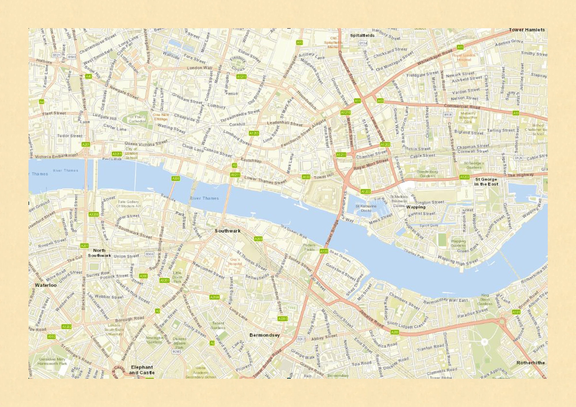Old LONDON Map 1877 Whitechapel Spitalfields and Southwark - Etsy