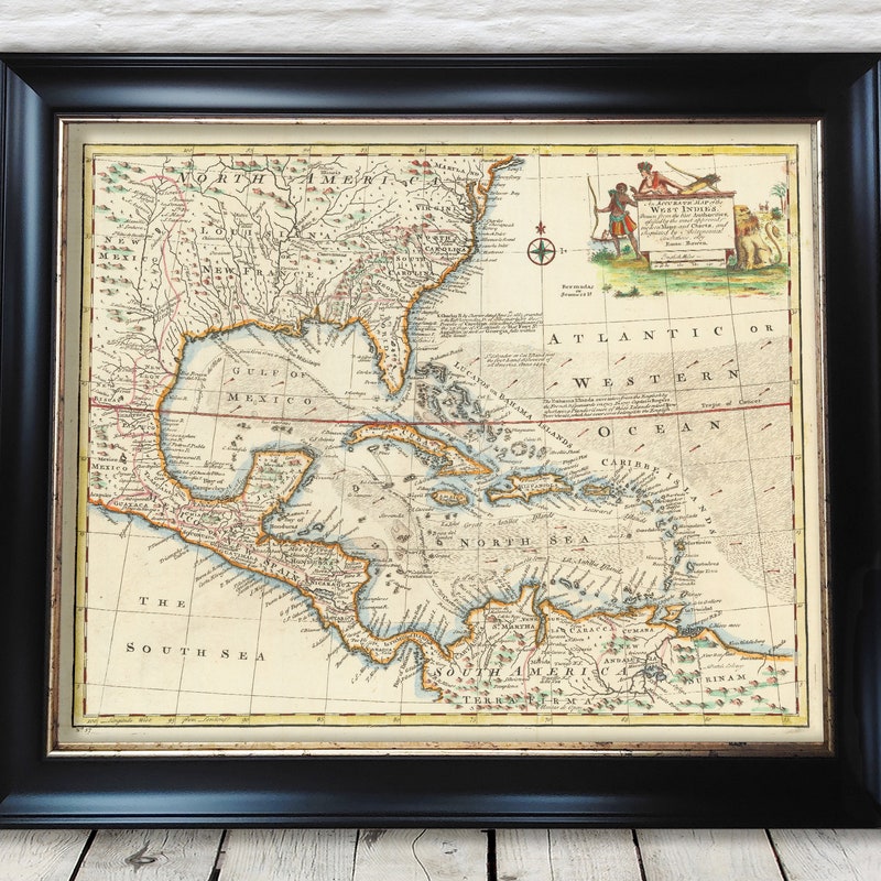 Old Bahamian Maps - Etsy UK