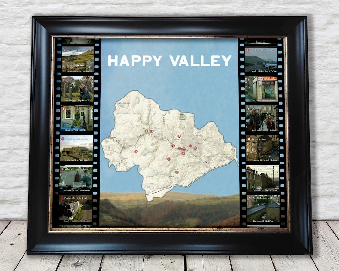 Exclusive HAPPY VALLEY Map Catherine Cawood, Tommy Lee Royce ...